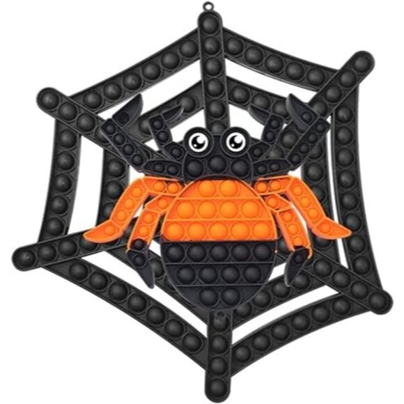 Toys | Halloween Spider Spiderweb Bubble Pop Fidget Toy Sensory Stress ...